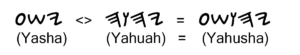 …And you shall call His Name 𐤉𐤄𐤅𐤔𐤏 (Yahusha) - WHO IS YAHUSHA?
